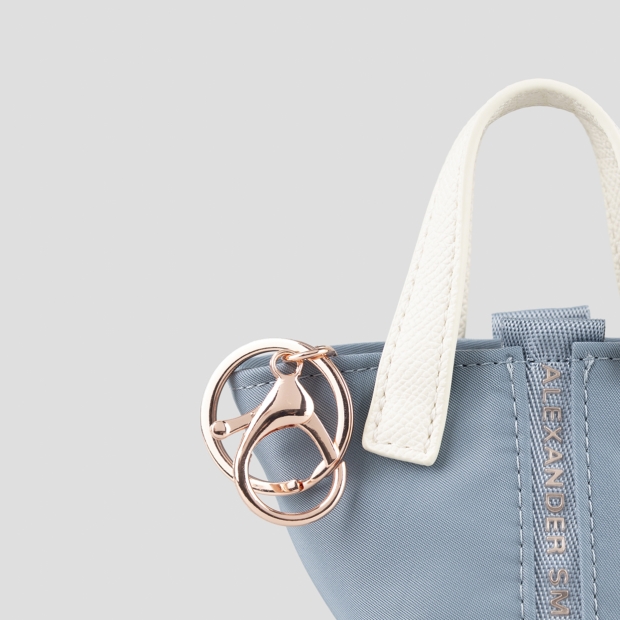 Mini Lauren in nylon azzurro